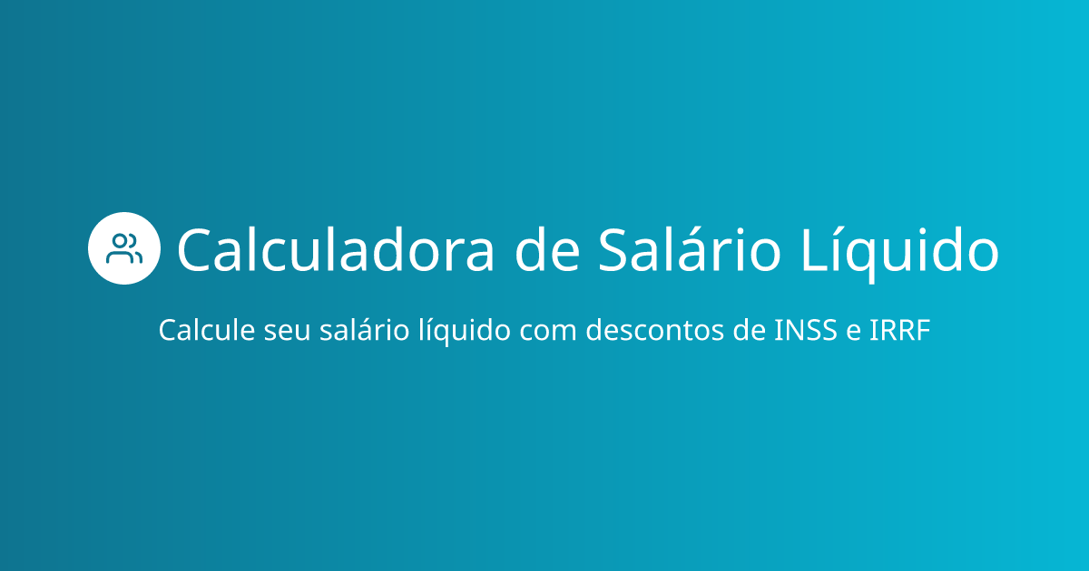 Calculadora de Salário Líquido | CalculeInvest